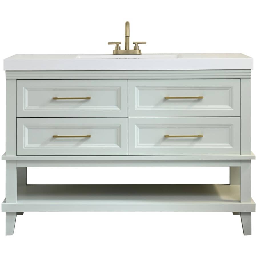 SCOTT MCGILLIVRAY 49" W x 19" D Bristol Vanity with Cultured Marble Top | Home Hardware