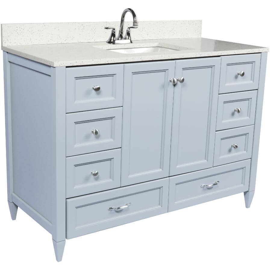 INSTYLE 49" W x 22" D Royale Vanity with Quartz Top | Home Hardware