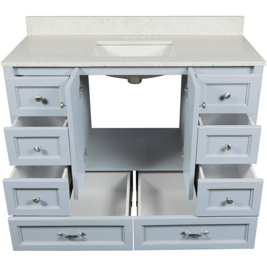 INSTYLE 49" W x 22" D Royale Vanity with Quartz Top | Home Hardware