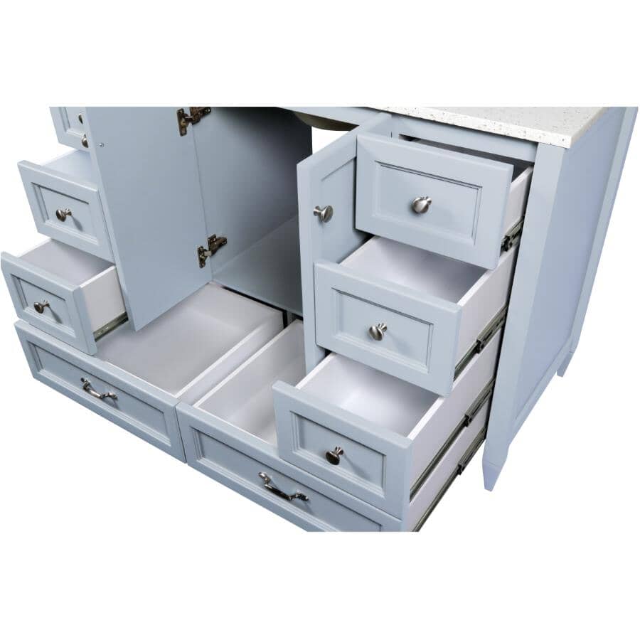 INSTYLE 49" W x 22" D Royale Vanity with Quartz Top | Home Hardware