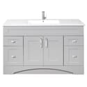 CABINET BASICS 48" W x 21" D Tudor Vanity with Cultured Marble Top ...