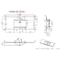 CABINET BASICS 48" W x 21" D Tudor Vanity with Cultured Marble Top ...