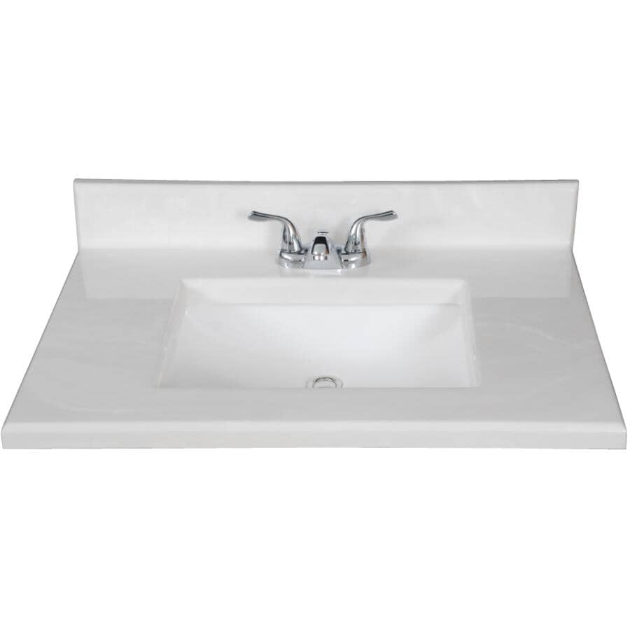MATRIX DESIGNS 31" x 19" Cultured Marble Vanity Top | Home Hardware