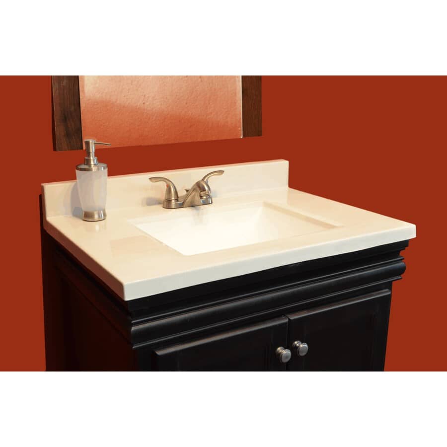 MATRIX DESIGNS 37" x 22" Cultured Marble Vanity Top | Home Hardware