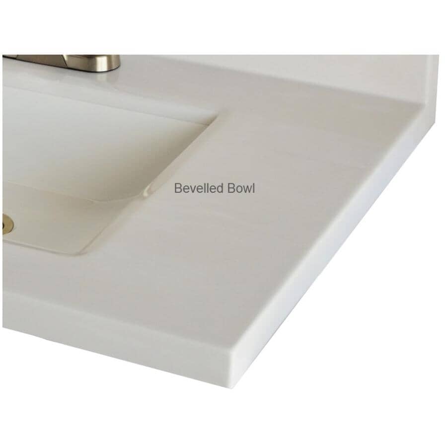 MATRIX DESIGNS 49" x 22" Cultured Marble Vanity Top | Home Hardware