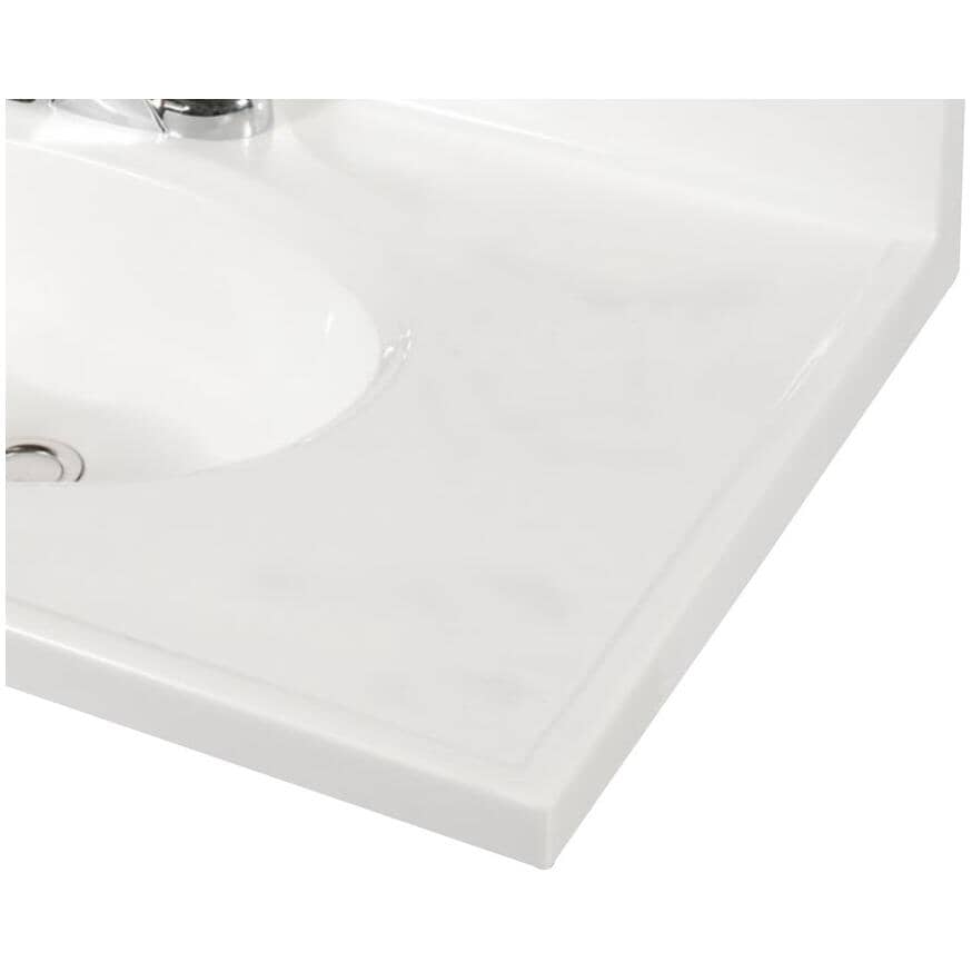 MATRIX DESIGNS 31" x 19" Cultured Marble Vanity Top | Home Hardware