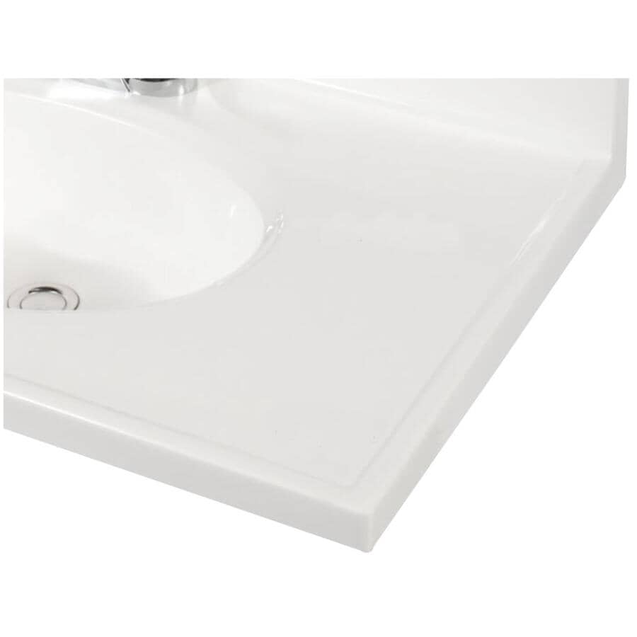 MATRIX DESIGNS 25" x 19" Cultured Marble Vanity Top | Home Hardware