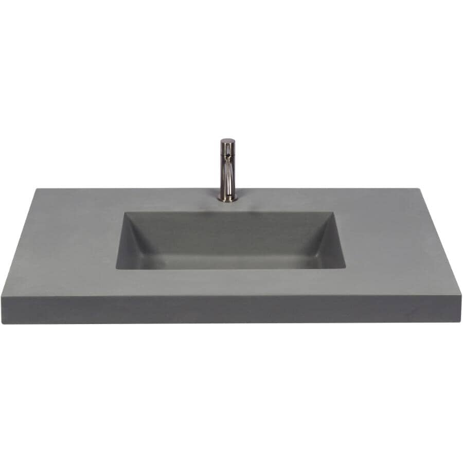 MATRIX DESIGNS 49" x 22" Lavante Cultured Marble Vanity Top with ...
