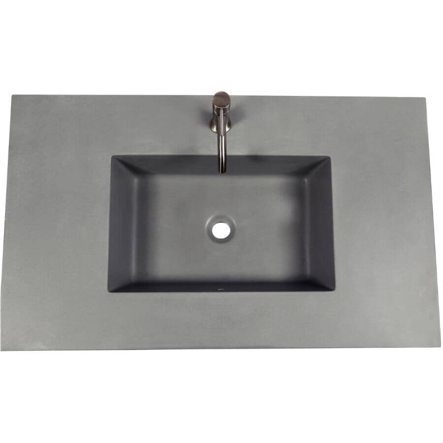 MATRIX DESIGNS 49" x 22" Lavante Cultured Marble Vanity Top with ...