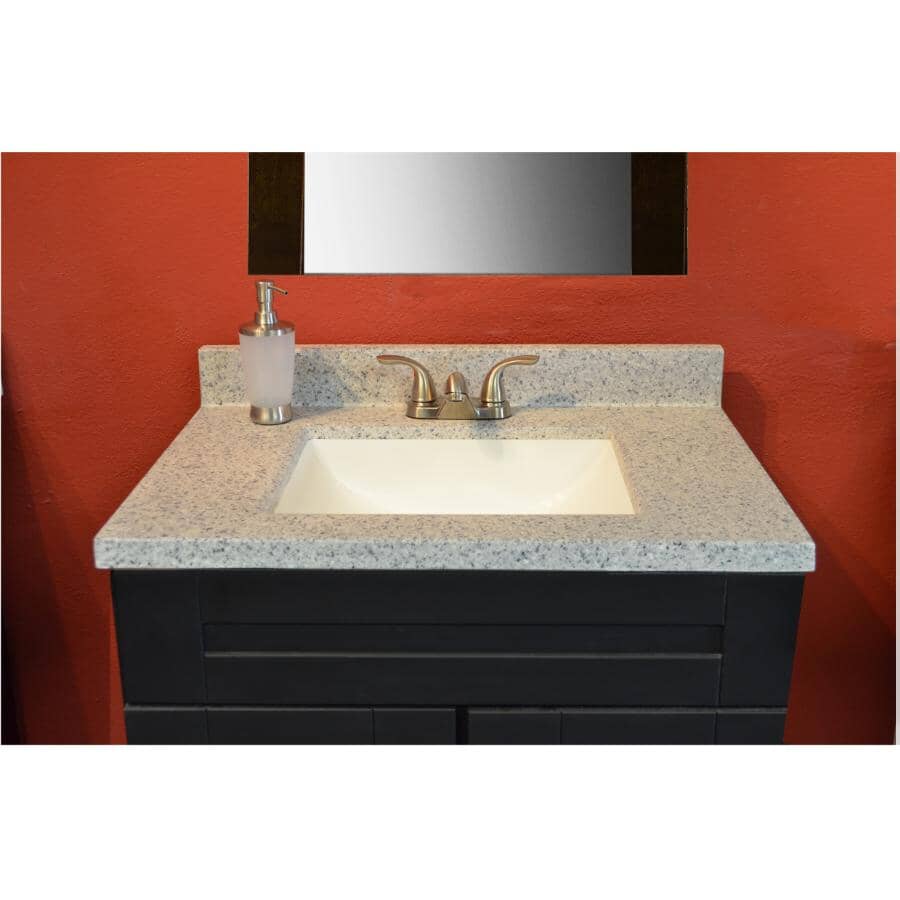 MATRIX DESIGNS 31" x 19" Cultured Granite Vanity Top with Rectangular ...