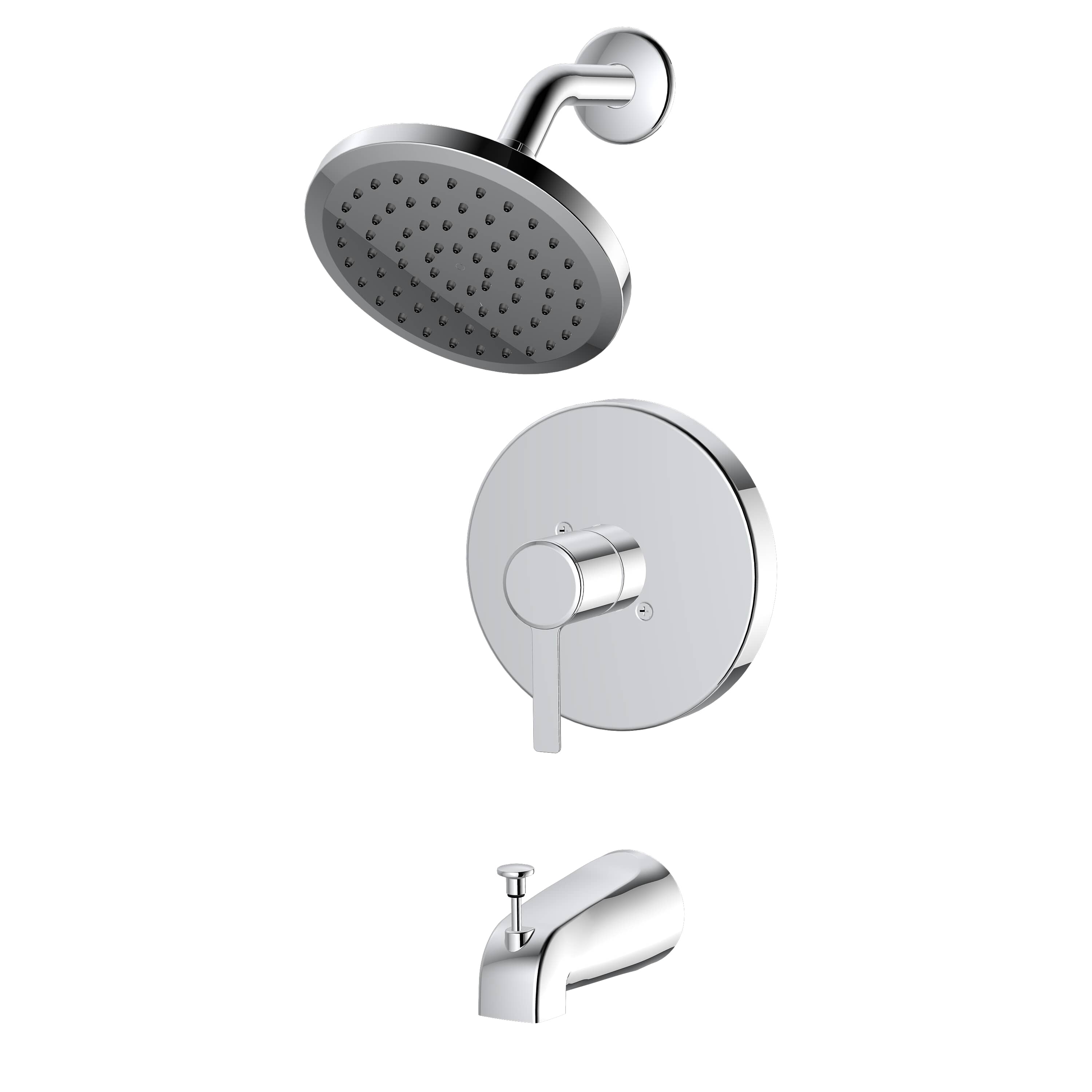 EUROSTREAM Adessa Single Handle Pressure Balanced Tub & Shower Faucet ...