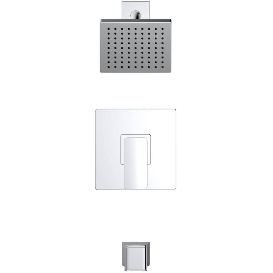 EUROSTREAM Capriza Single Handle Pressure Balanced Tub & Shower Faucet ...