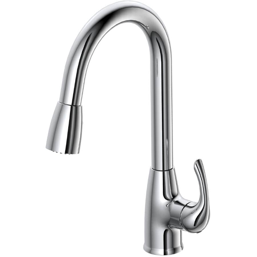 EUROSTREAM Everard Pull-Down Kitchen Faucet - Chrome | Home Hardware