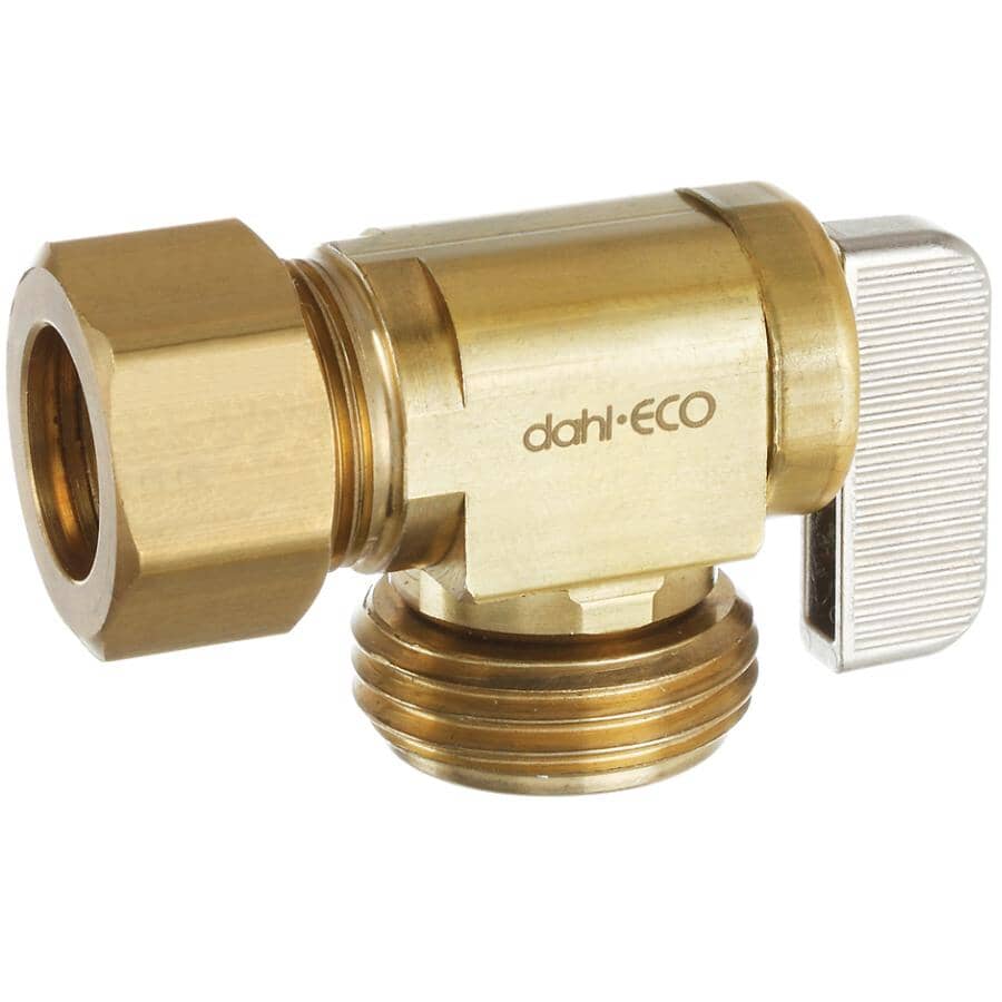DAHL 5/8'' Compression X 5/8'' Male Hose & Boiler Drain Valve | Home ...