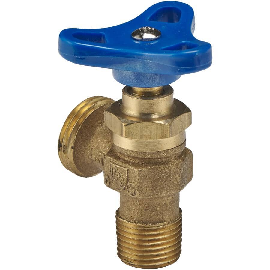 PROJEX 1/2" Sediment Faucet with Boiler Drain & Blue Handle | Home Hardware