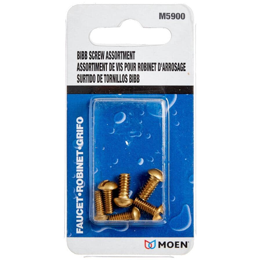 MOEN Bibb Screws - Assorted Sizes, 6 Pack | Home Hardware