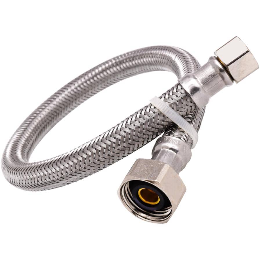 LYNCAR 3/8" x 1/2" x 16" Braided Faucet Connector | Home Hardware