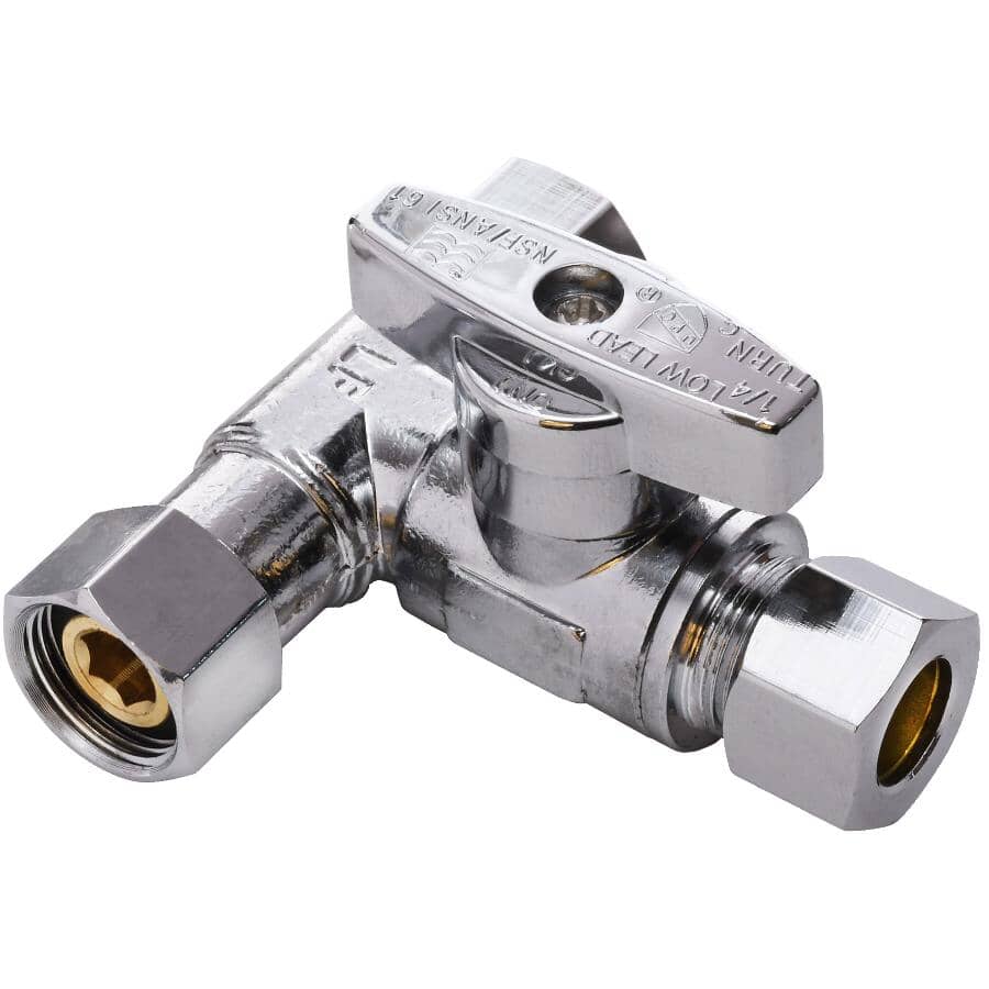 WATERLINE PRODUCTS 3/8" x 3/8" x 3/8" Compression Tee Valve | Home Hardware