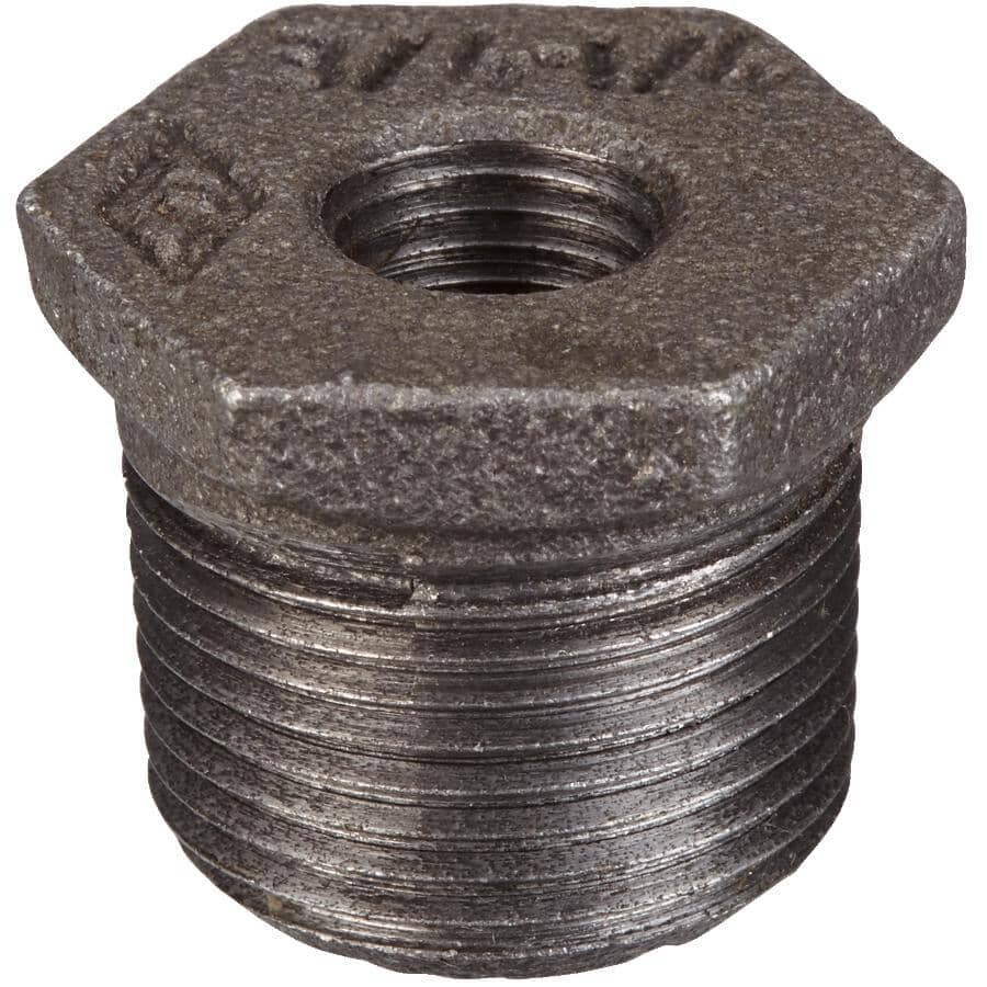 BOSHART INDUSTRIES 3/4" x 1/4" Black Iron Hex Bushing | Home Hardware