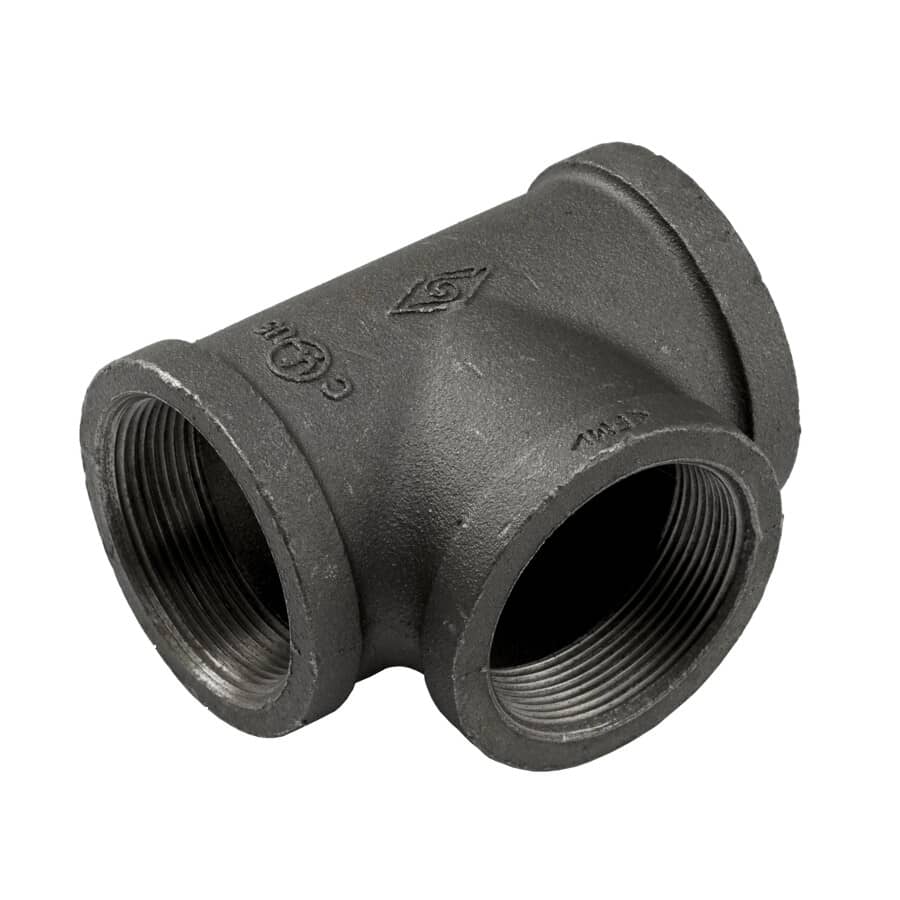 BOSHART INDUSTRIES 2" Black Iron Tee | Home Hardware