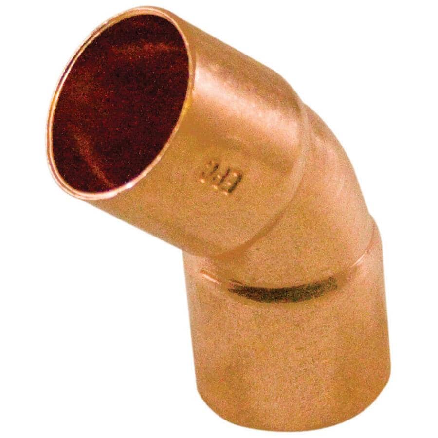 AQUADYNAMIC 1" Copper x Copper 45 Degree Elbow | Home Hardware