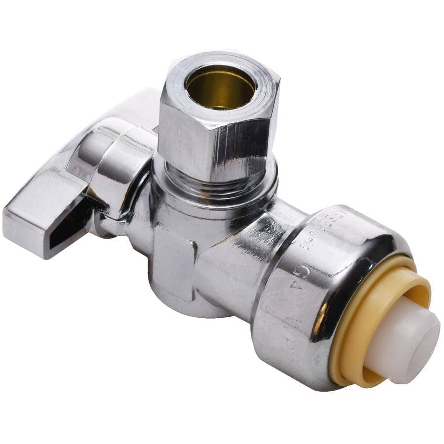 WATERLINE PRODUCTS 1/2" Push Fit x 3/8" Compression Push 'N' Connect ...