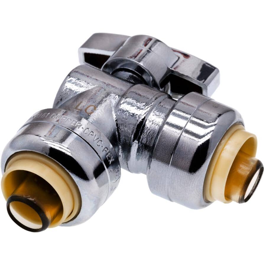 WATERLINE PRODUCTS 1/2" Push Fit x 1/2" Compression Push 'N' Connect ...