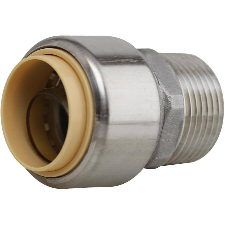 BOSHART INDUSTRIES 1" Push Fit x 1" MPT Push Fit Adapter | Home Hardware