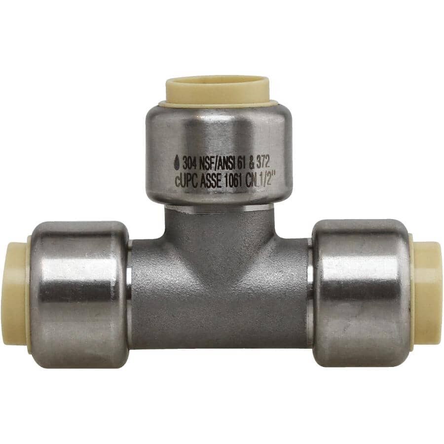 BOSHART INDUSTRIES 1/2" Push Fit Tee | Home Hardware