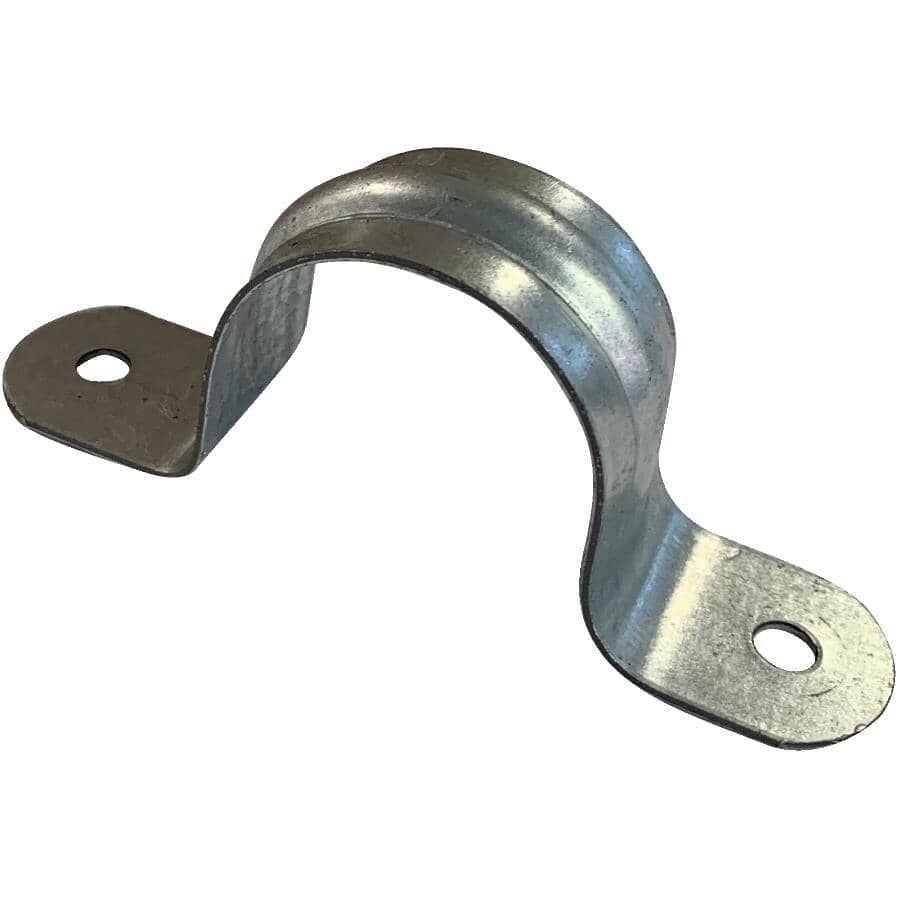 GLOBE STAMPING 1-1/2" Galvanized Pipe Strap | Home Hardware