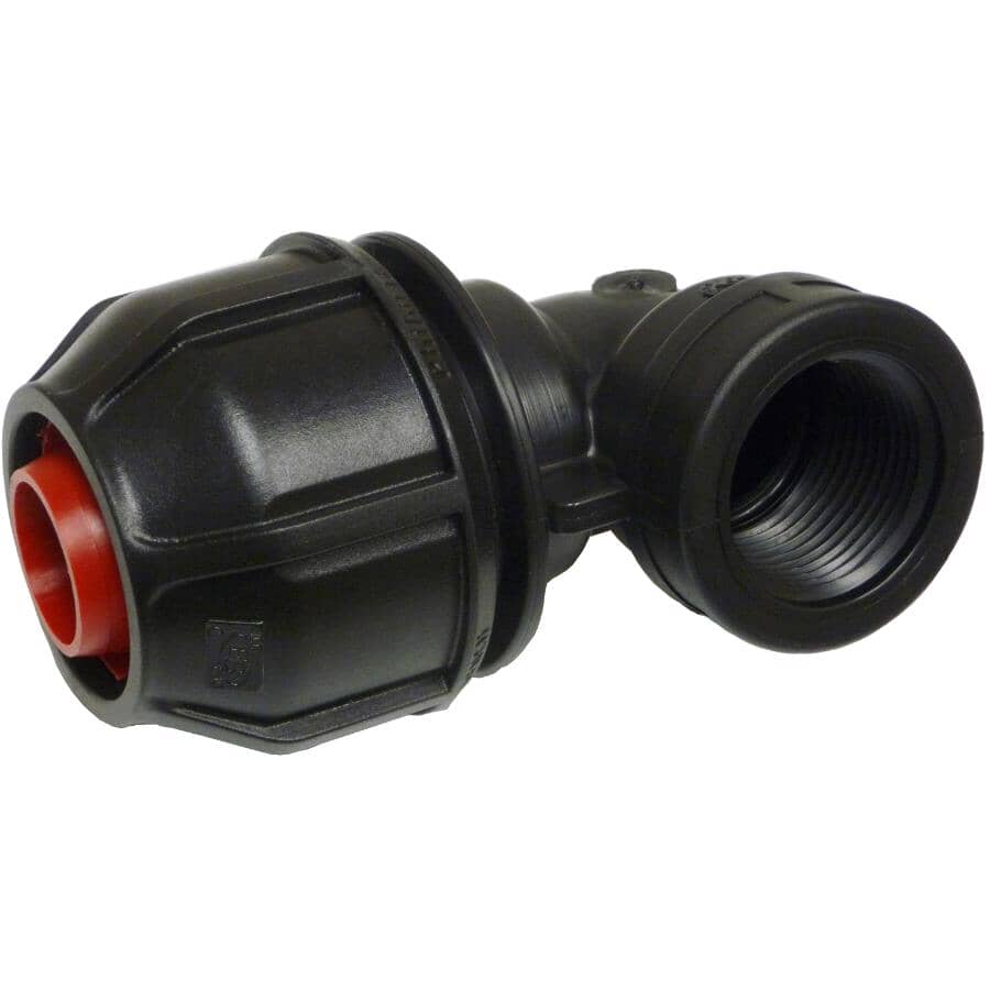 PHILMAC 1" Poly Pipe x 1" FPT 90 Degree Elbow | Home Hardware