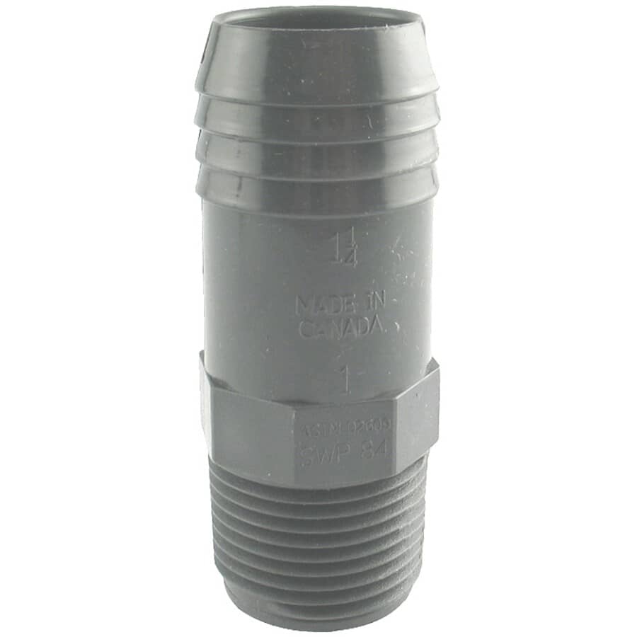 PLUMB-EEZE 1-1/4" Insert x 1" MPT Poly Adapter | Home Hardware