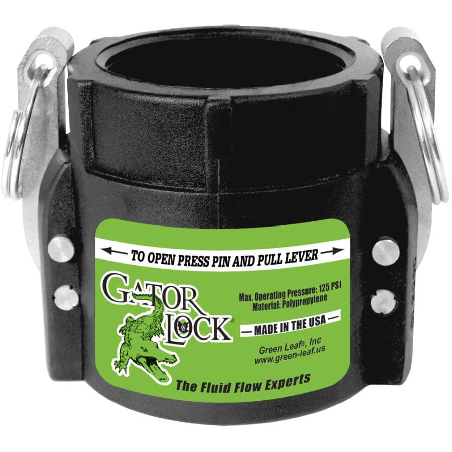 GREENLEAF 2" Female Cam x Female Imperial Pipe Poly Coupling | Home ...