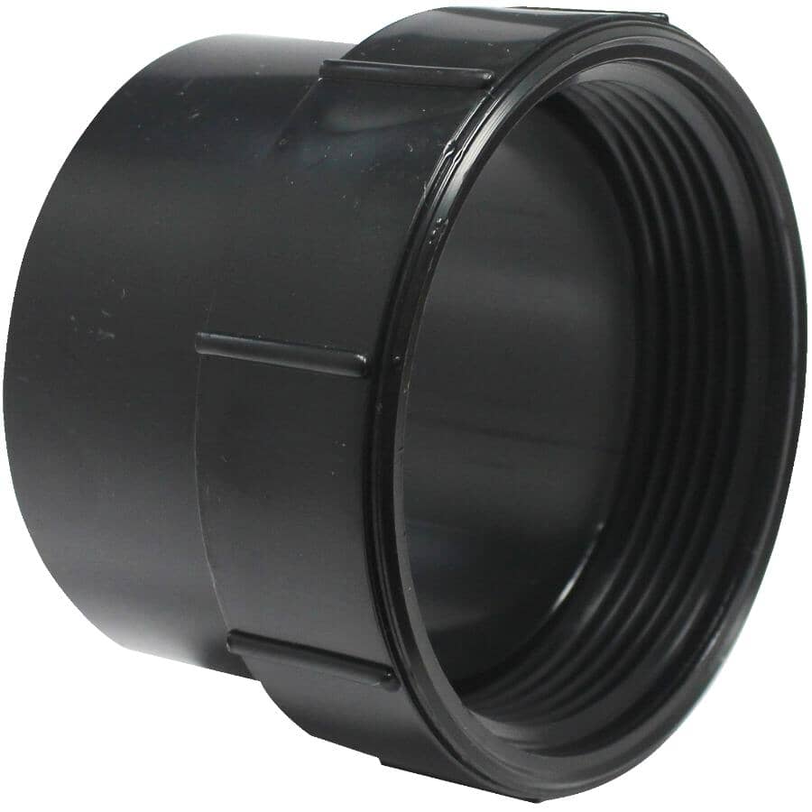 CANPLAS 4" Spigot x FPT ABS Cleanout Fitting | Home Hardware