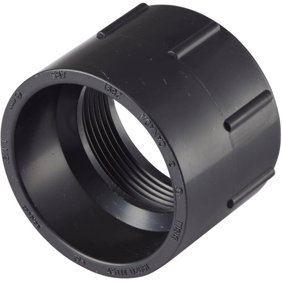 CANPLAS 1-1/2" Hub x 1-1/2" FPT ABS Adapter | Home Hardware