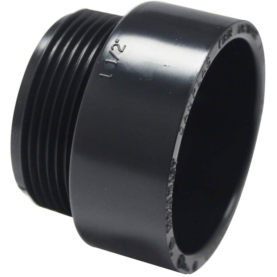 CANPLAS 1-1/2" Hub x 1-1/2" MPT ABS Adapter | Home Hardware
