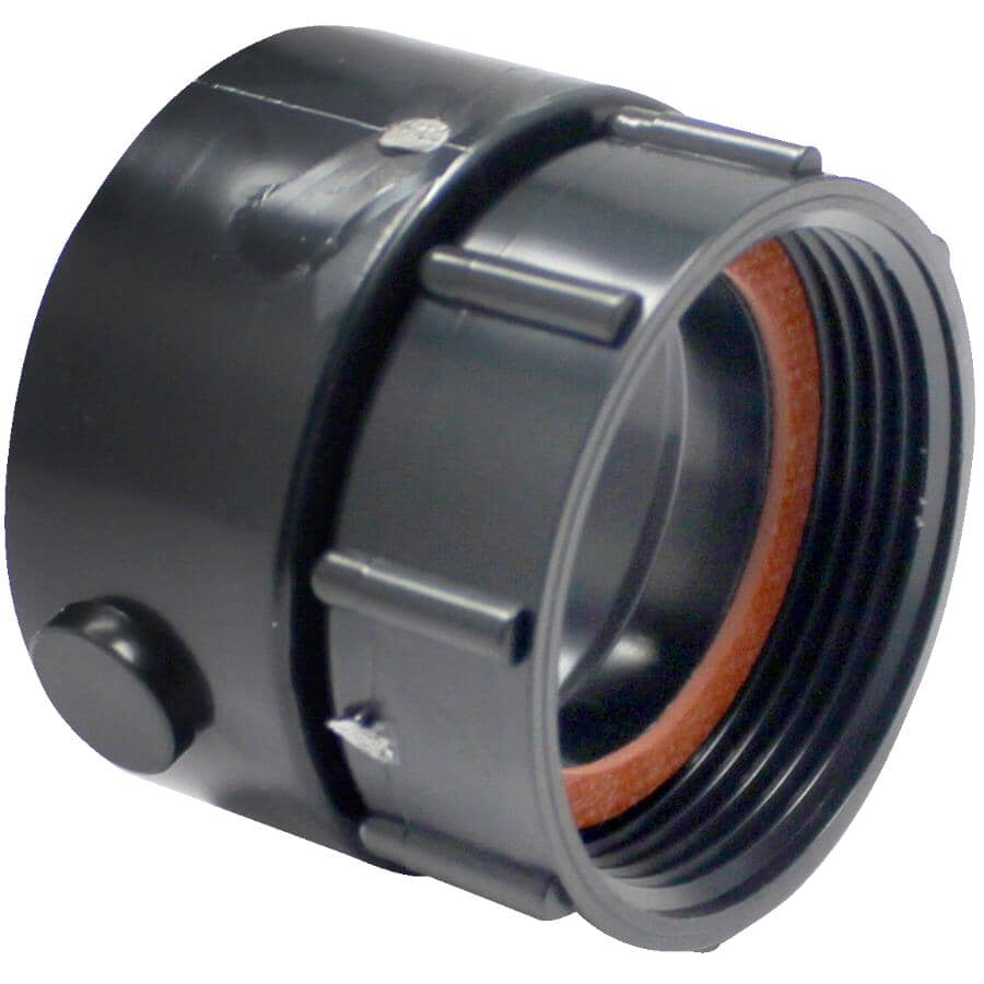 CANPLAS 1-1/2" Hub x 1-1/2" FPT ABS Swivel Tray Adapter | Home Hardware