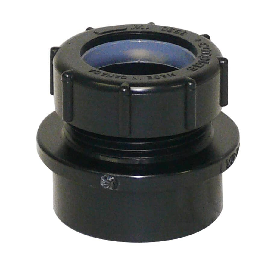 CANPLAS 1-1/2" Spigot x 1-1/4" Slip ABS P-Trap Adapter | Home Hardware