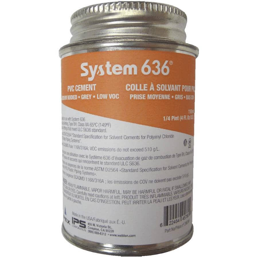 IPEX System 636 Low VOC FGV Grey PVC Cement | Home Hardware