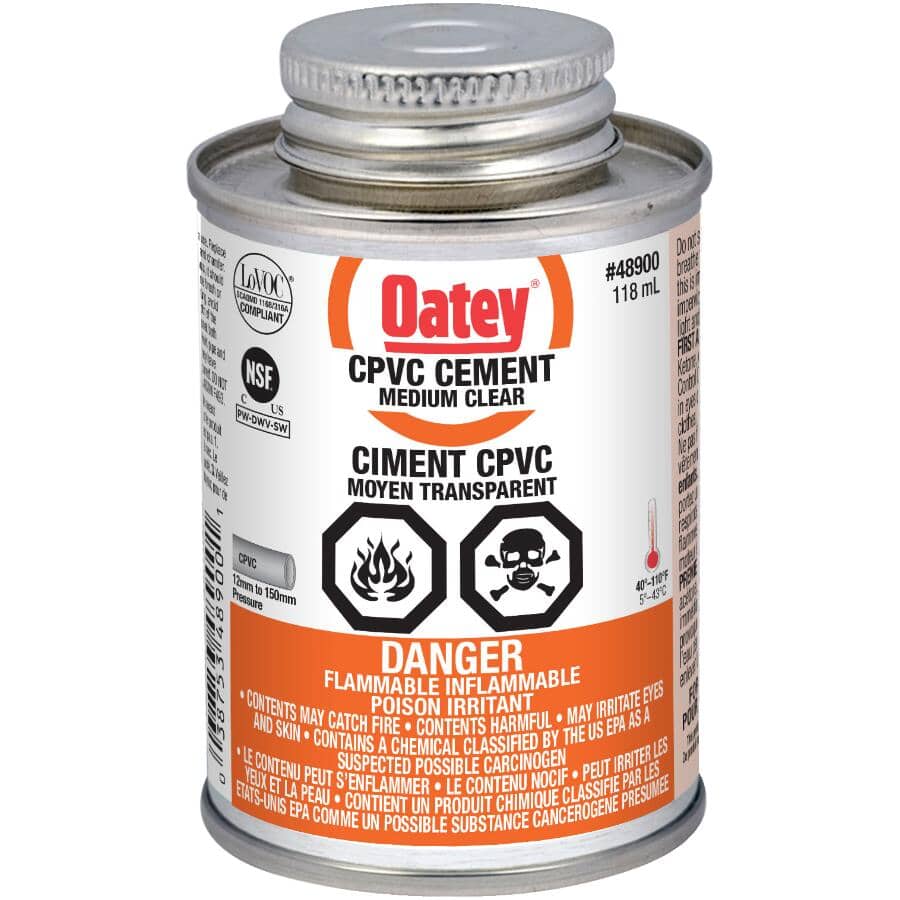 OATEY Medium Clear CPVC Cement - 118 ml | Home Hardware