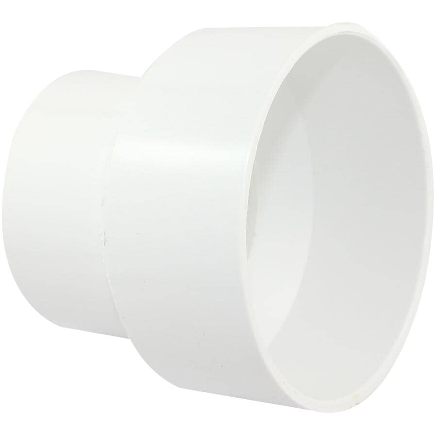 CANPLAS 4" Hub x 3" Hub PVC Sewer Increaser Coupling | Home Hardware
