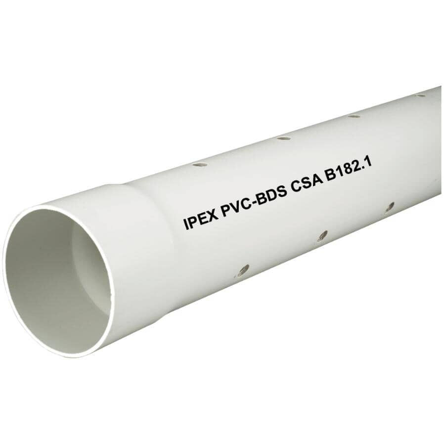 IPEX 3" Perforated PVC Sewer Pipe | Home Hardware