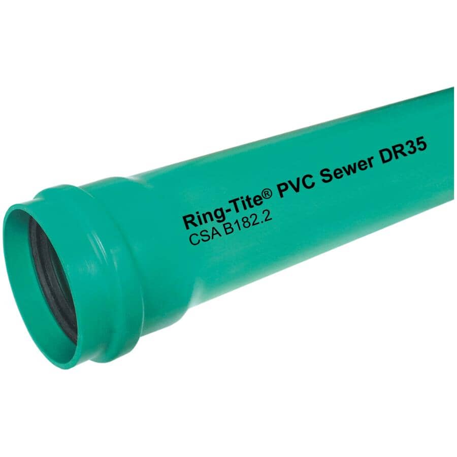 IPEX 4" Gasketed Solid PVC Sewer Pipe | Home Hardware