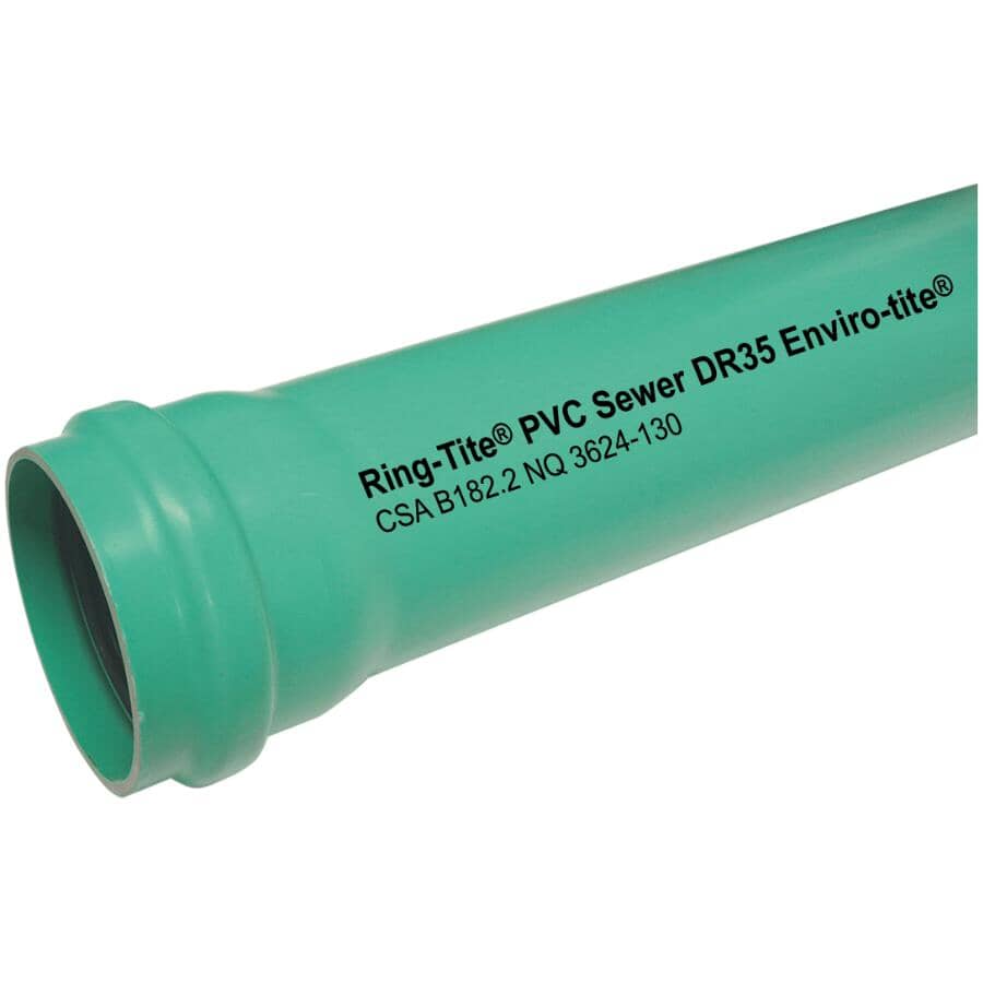 Tuyau d'égout uni SDR35 à joints d'étanchéité de 4 pox14 pi en PVC, Royal Building Products ...