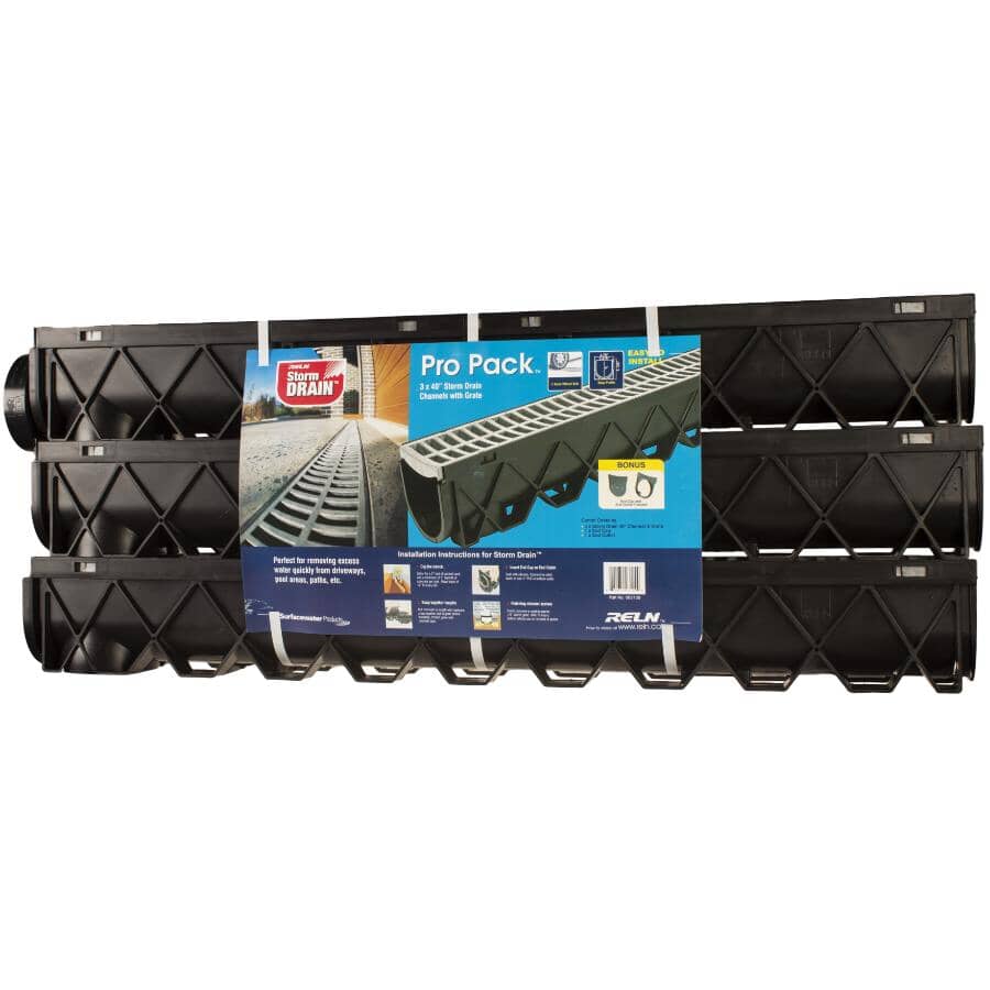RELN Storm Drain Channel Kit with Grate | Home Hardware