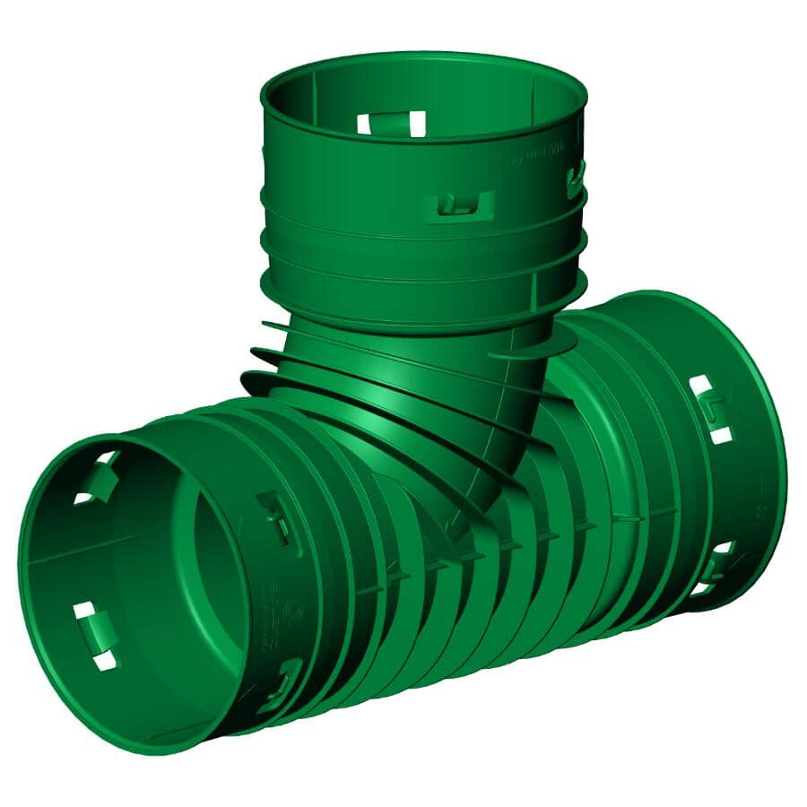SOLENO 4" Corrugated Drain Tee | Home Hardware