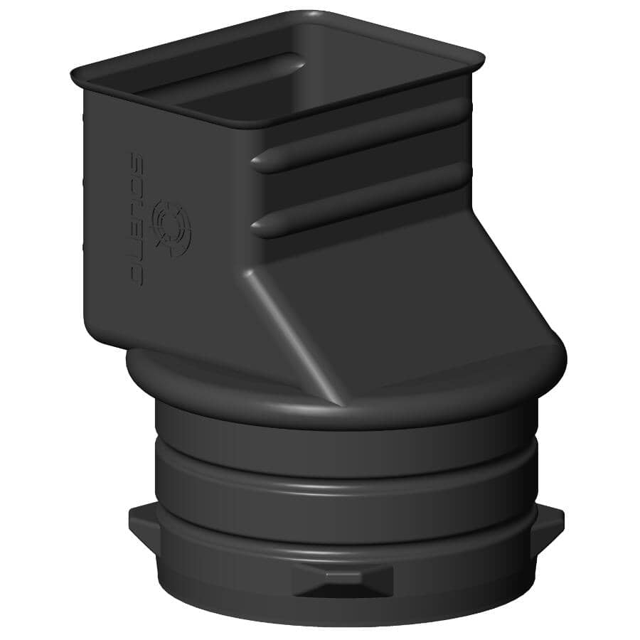 SOLENO 4" Corrugated Downspout Adapter | Home Hardware