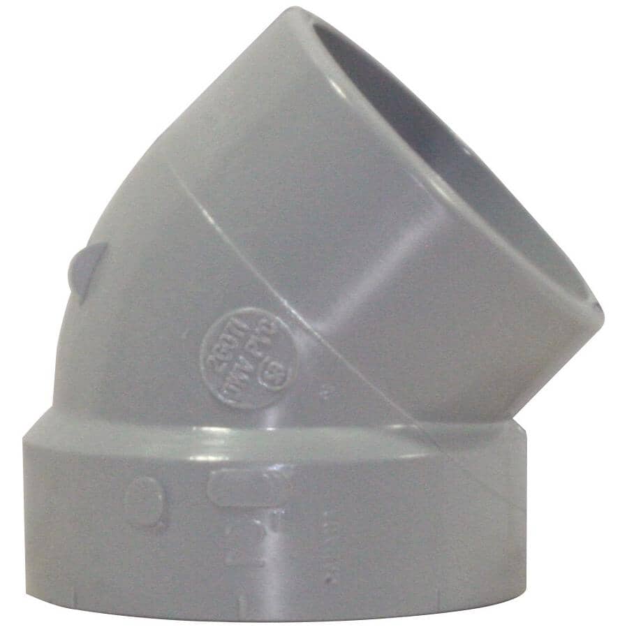 IPEX System 15 2" SP DWV PVC Short Turn 45 Degree Elbow | Home Hardware