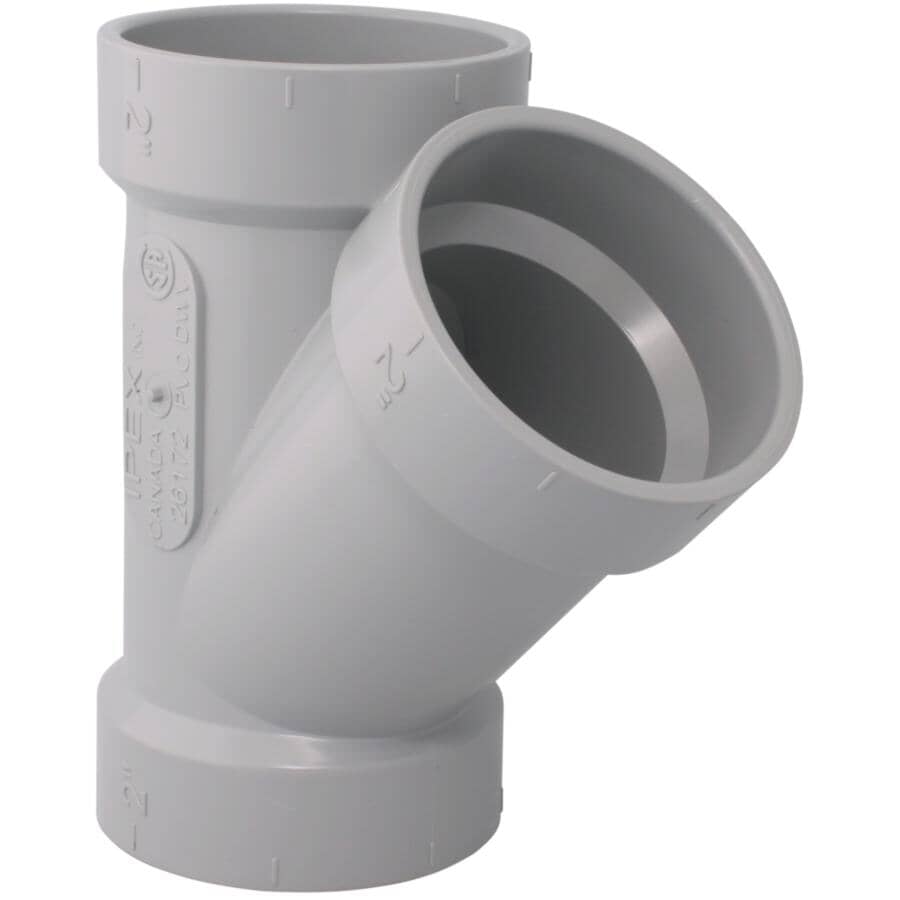 IPEX System 15 2" DWV PVC 45 Degree Wye | Home Hardware
