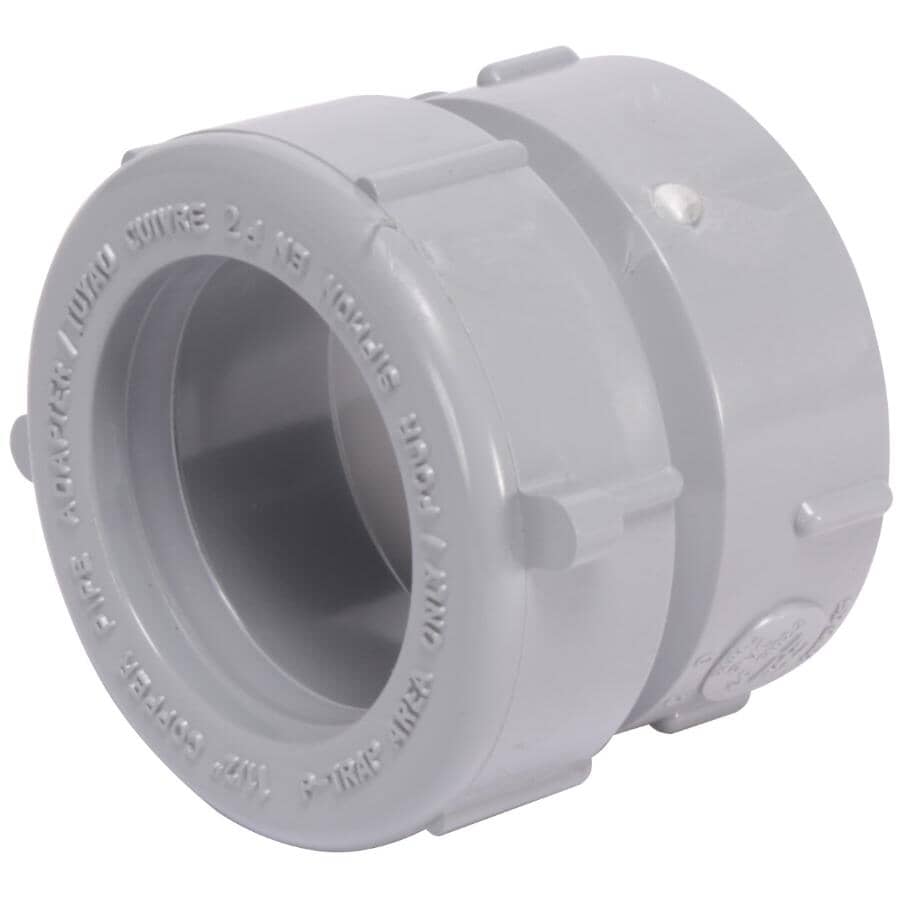 IPEX System 15 1-1/2" x 1-1/4" PVC DWV Copper to DWV Adapter | Home ...